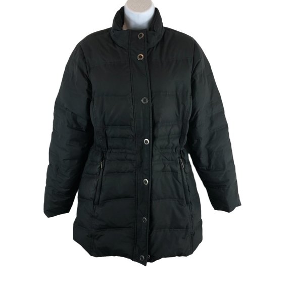 Eddie Bauer | Jackets & Coats | Eddie Bauer Womens M Black Down Feather ...